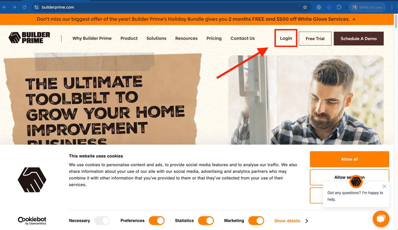 How to Log In to Builder Prime