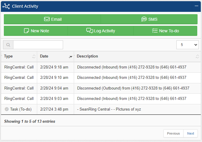RingCentral Integration