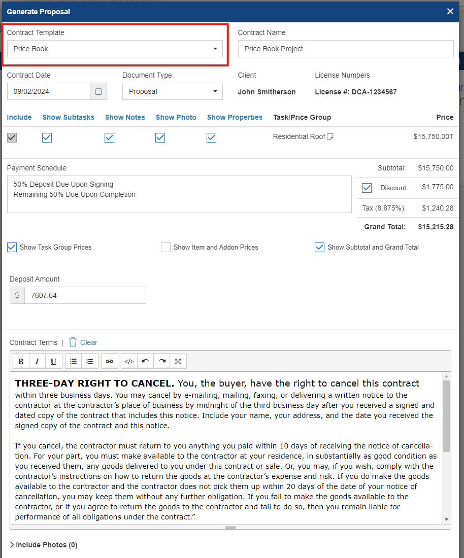 How to Generate a Contract