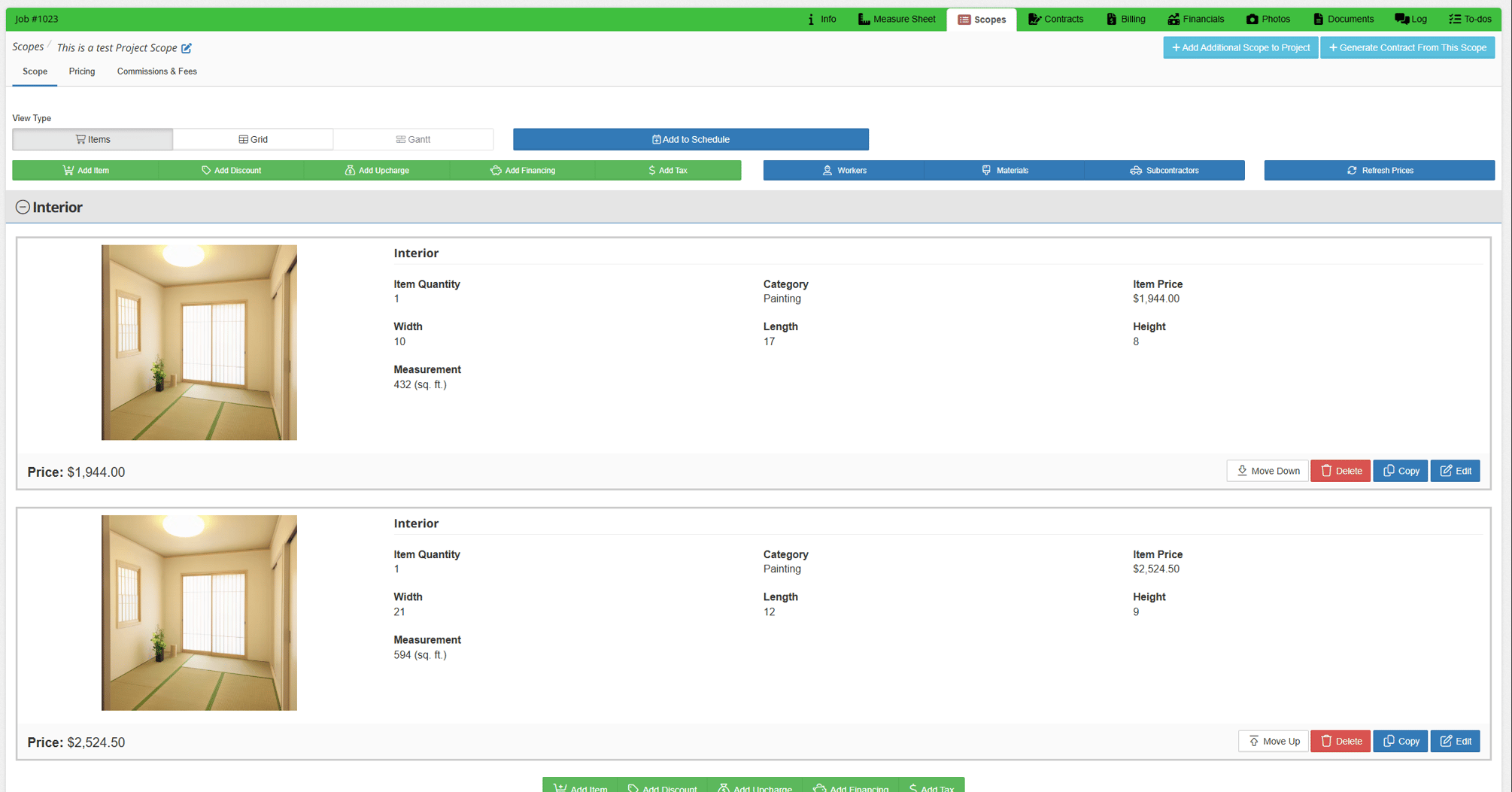 Creating an Estimate with Price Book